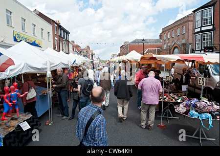 lymington new forest french market on the high street Stock Photo - Alamy