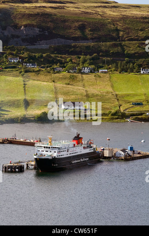 Uig Harbour and ferry terminal on the north coast of Ross and Cromarty ...