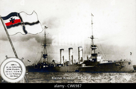 German cruiser SMS Emden, in 1908 Stock Photo - Alamy