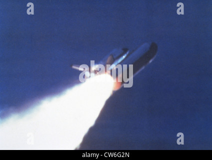 Explosion of space shuttle Challenger (January 28, 1986 Stock Photo - Alamy