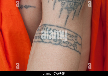 Vat Kok Bap. Luang Prabang, Laos. The Sak Yan (protection tattoos ...