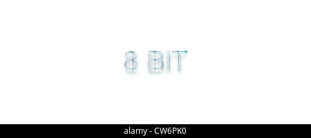 8 bit font. Numbers. 3D Stock Photo - Alamy