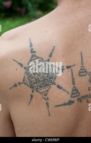 Vat Kok Bap. Luang Prabang, Laos. The Sak Yan (protection tattoos ...