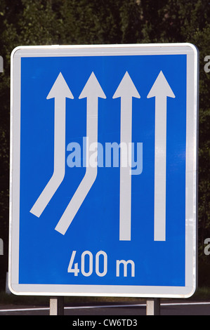 Blue Motorway Road Sign Junction 10 Stock Photo - Alamy