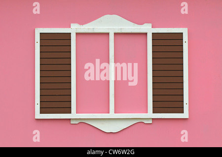 dummies of window and shutters at a facade Stock Photo - Alamy