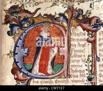 Edward III giving the Magna Carta Stock Photo - Alamy