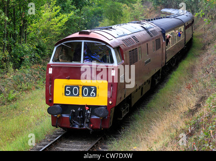 Preserved class 52 diesel locomotive No D1015 "Western Champion" at ...
