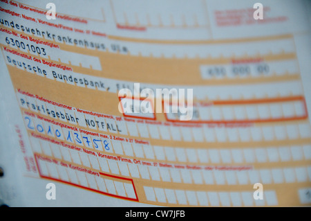 transfer form, Germany Stock Photo - Alamy