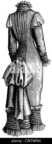 Women fashion dress 1881 Stock Photo - Alamy