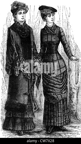 Women fashion in 1881 Stock Photo - Alamy
