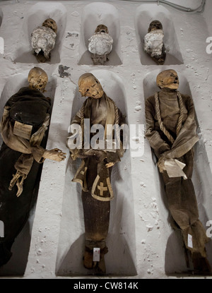 Sicily Palermo Capuchin Monastery embalmed corpses Catacombs Stock ...