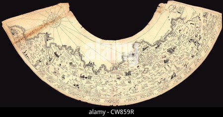 The 1929 Folk Art Manuscript Map of Kentucky is a hand-drawn ...