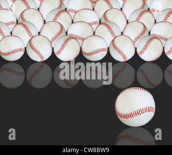 Baseballs in Rows Stock Photo - Alamy