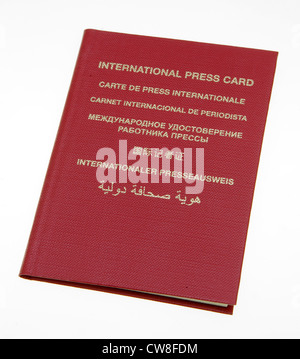 International press card Stock Photo - Alamy