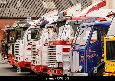 Scania lorry's trucks lorry truck cab cabs front fronts vehicle ...