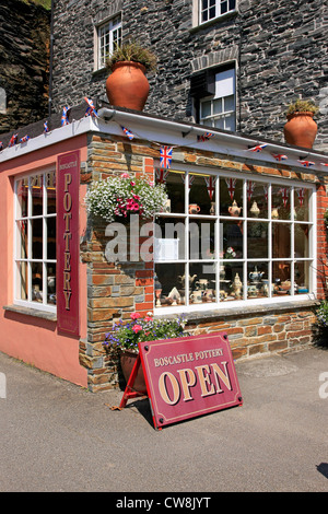 Boscastle Pottery in Boscastle, Cornwall, UK. Local business in village ...