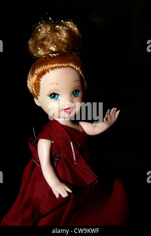 Cute Barbie doll girl Wishing with hands Stock Photo - Alamy