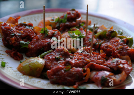 crispy spicy garlic and tandori chicken, nepalese style, a tasty ...