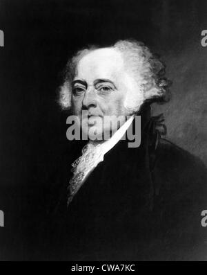 This portrait of John Adams, painted by Gilbert Stuart around 1800-1815 ...
