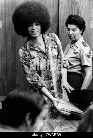 Angela Davis in courtroom. She was charged with conspiracy, kidnap and ...