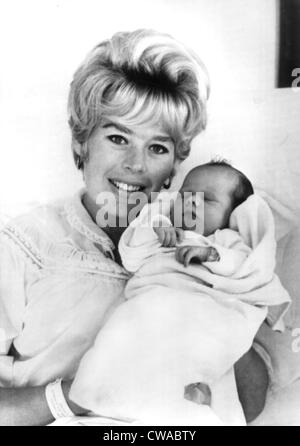 Barbara Thomason, with newborn daughter, Kimmy Sue Rooney, 1963 Stock ...