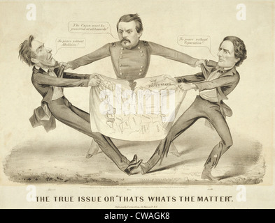 Cartoon about the 1864 US presidential election, favoring the Peace ...