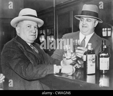 Izzy Einstein (left) sharing a toast with his partner, Moe Smith in a ...