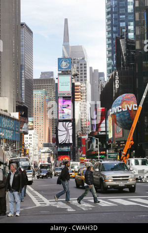 Skyscrapers over Times Square Stock Photo - Alamy