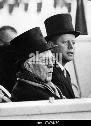 JOHN F. KENNEDY & his father, JOSEPH KENNEDY, just before JFK was sworn ...