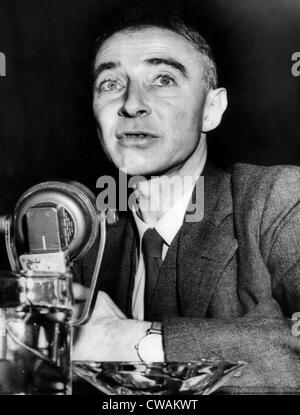 Portrait of Dr. J. Robert Oppenheimer, atomic physicist and head of the ...