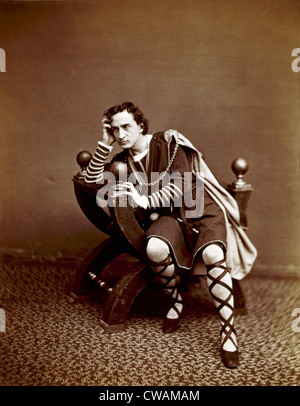 Edwin Booth Hamlet 1870 Stock Photo - Alamy