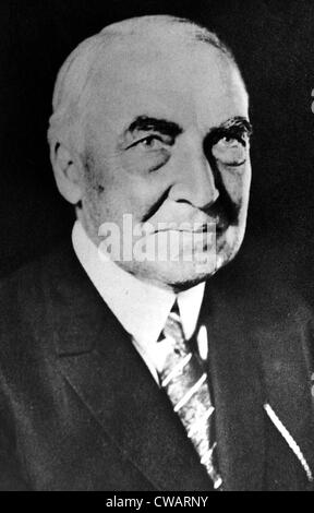 Warren Harding. Portrait of Warren G Harding, the 29th President of the ...