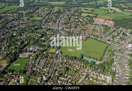 aerial view of the village of Lindfield near Haywards Heath, Sussex ...