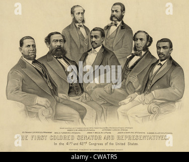 The first African American Senator and Representatives in the 41st and ...