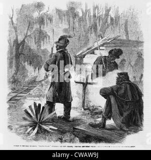 Pickets of the First Louisiana "Native Guard" guarding the New Orleans ...