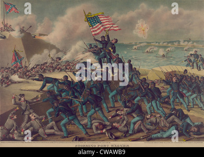 Second Battle of Fort Wagner, 1863 Stock Photo - Alamy