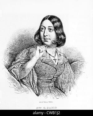 Portrait of the writer George Sand ( 1804 - 1876 ) - photography by ...
