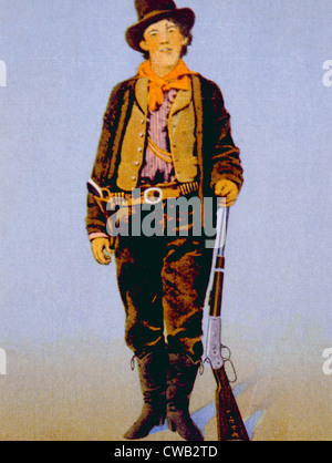 William H. Bonney (aka Billy the Kid) with insert of Sheriff Pat ...