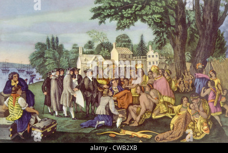 William Penn's treaty with the Indians founding the colony of ...