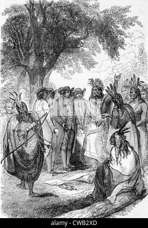 William Penn's treaty with the Indians founding the colony of ...