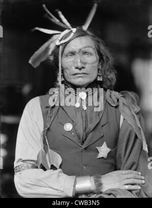 Iron White Man, a Sioux Indian from Buffalo Bill's Wild West Show, c ...