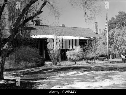 Fuller Lodge, the mess hall and guest quarters at Los Alamos during the ...