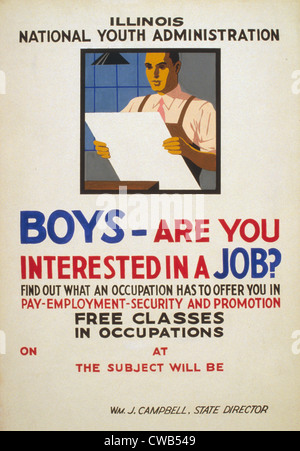 Help Wanted. Boys - are you interested in a job? Poster for Illinois ...