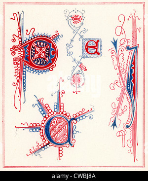 Examples of 14th and 15th Century Letters Stock Photo - Alamy