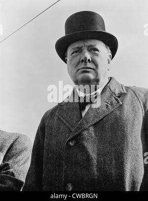Winston Churchill (1874-1965), Britain's wartime leader in 1942 Stock ...
