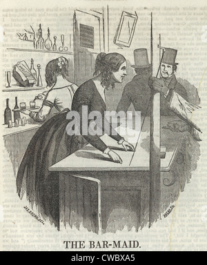 A Barmaid in 1850s New York City earned her living at the expense of ...