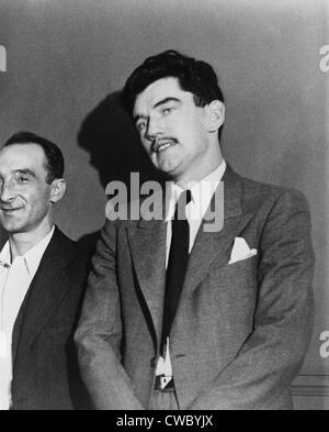 Gangster Vincent Coll, at the Bathgate Police Station, Bronx, New York ...
