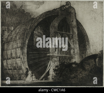 The world's largest water wheel powered Henry Burden's iron plant on ...