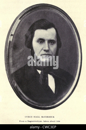 CYRUS McCORMICK (1809-1884) American inventor and founder of the ...