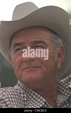 Former President Lyndon Johnson. LBJ Ranch, Sept. 18, 1972 Stock Photo ...
